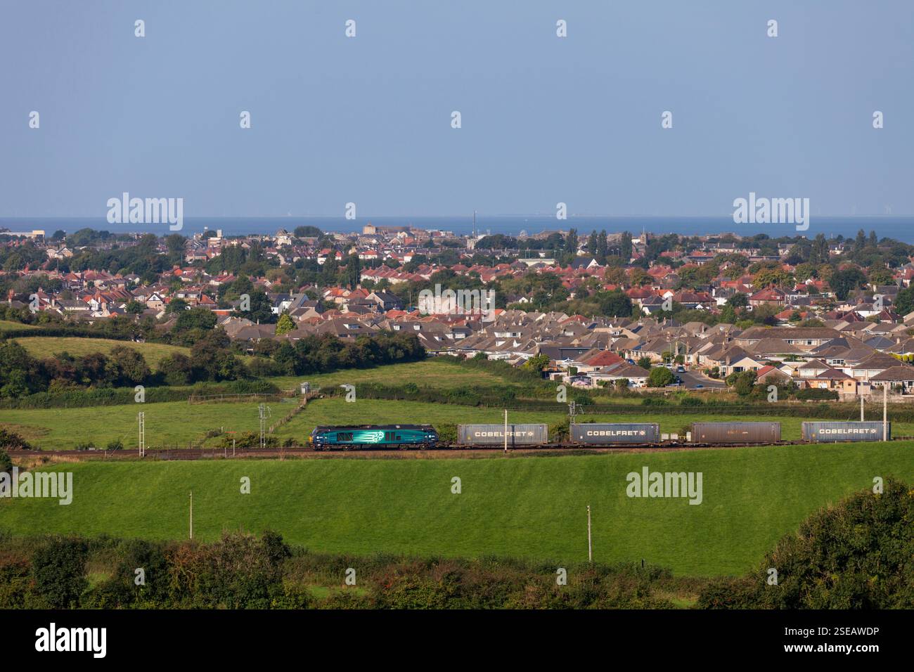 Direct Rail Services class 68 diesel locomotive 68004 hauling a inter ...