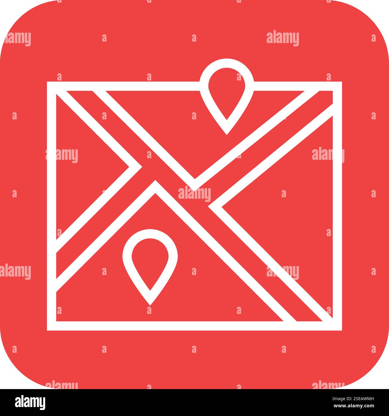 Minimal map vector hi-res stock photography and images - Alamy