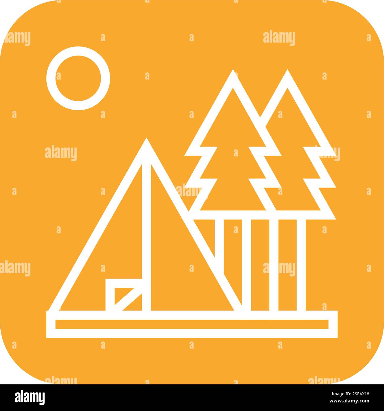 Camp Vector Icon Design Illustration Stock Vector Image & Art - Alamy