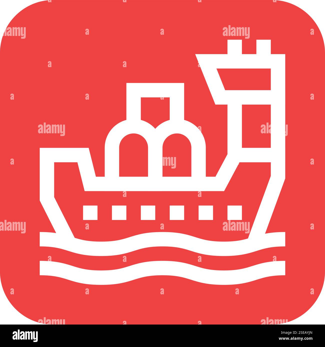 Oil rig offshore illustration Cut Out Stock Images & Pictures - Alamy