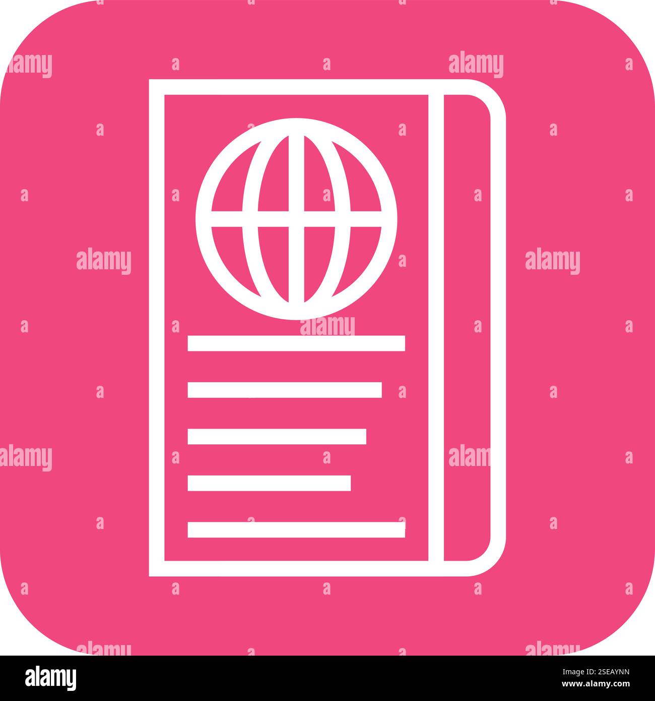 Vector passport flat design hi-res stock photography and images - Alamy