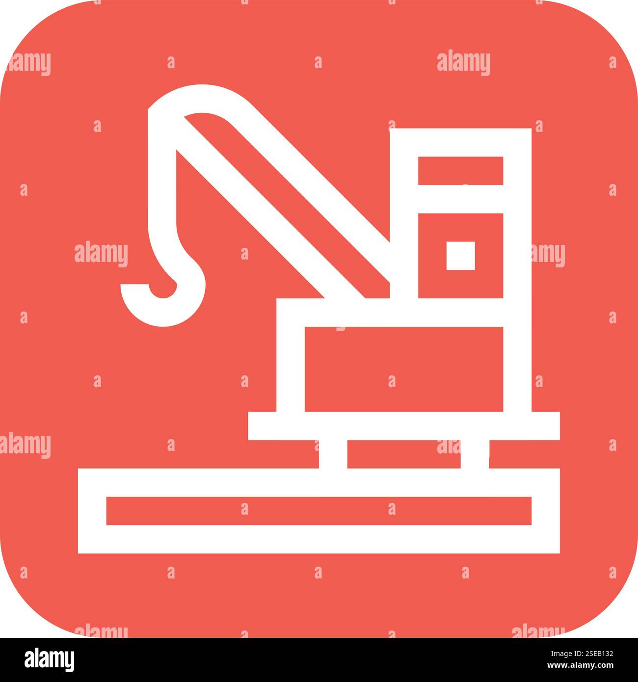 Offshore Rig Vector Icon Design Illustration Stock Vector Image & Art ...