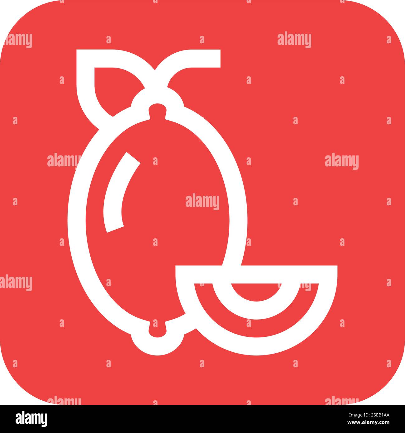 Peel lemon line icon Stock Vector Images - Alamy