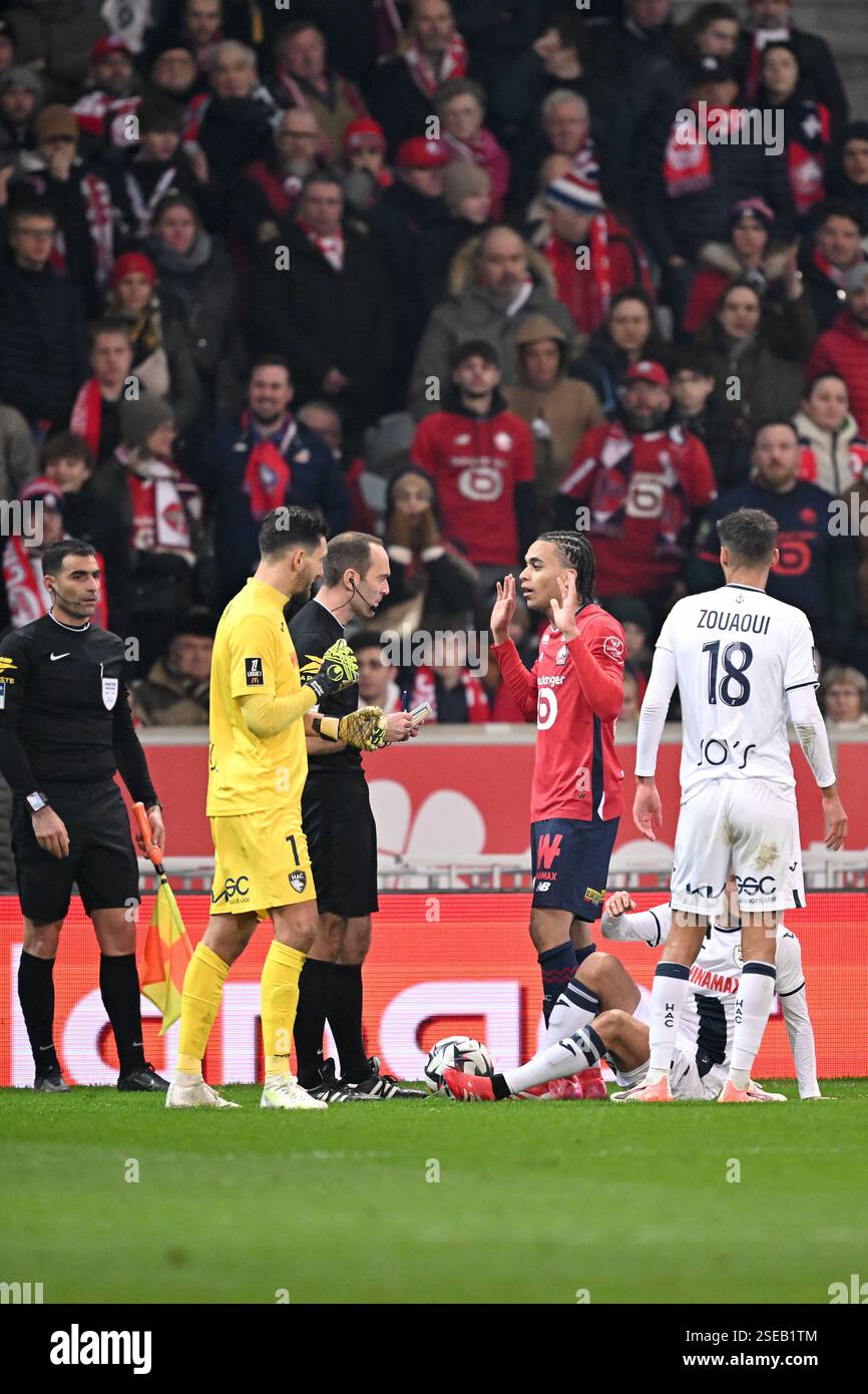 France. 08th Feb, 2025. Lille, France. 08th Feb, 2025. Thomas LEONARD ...