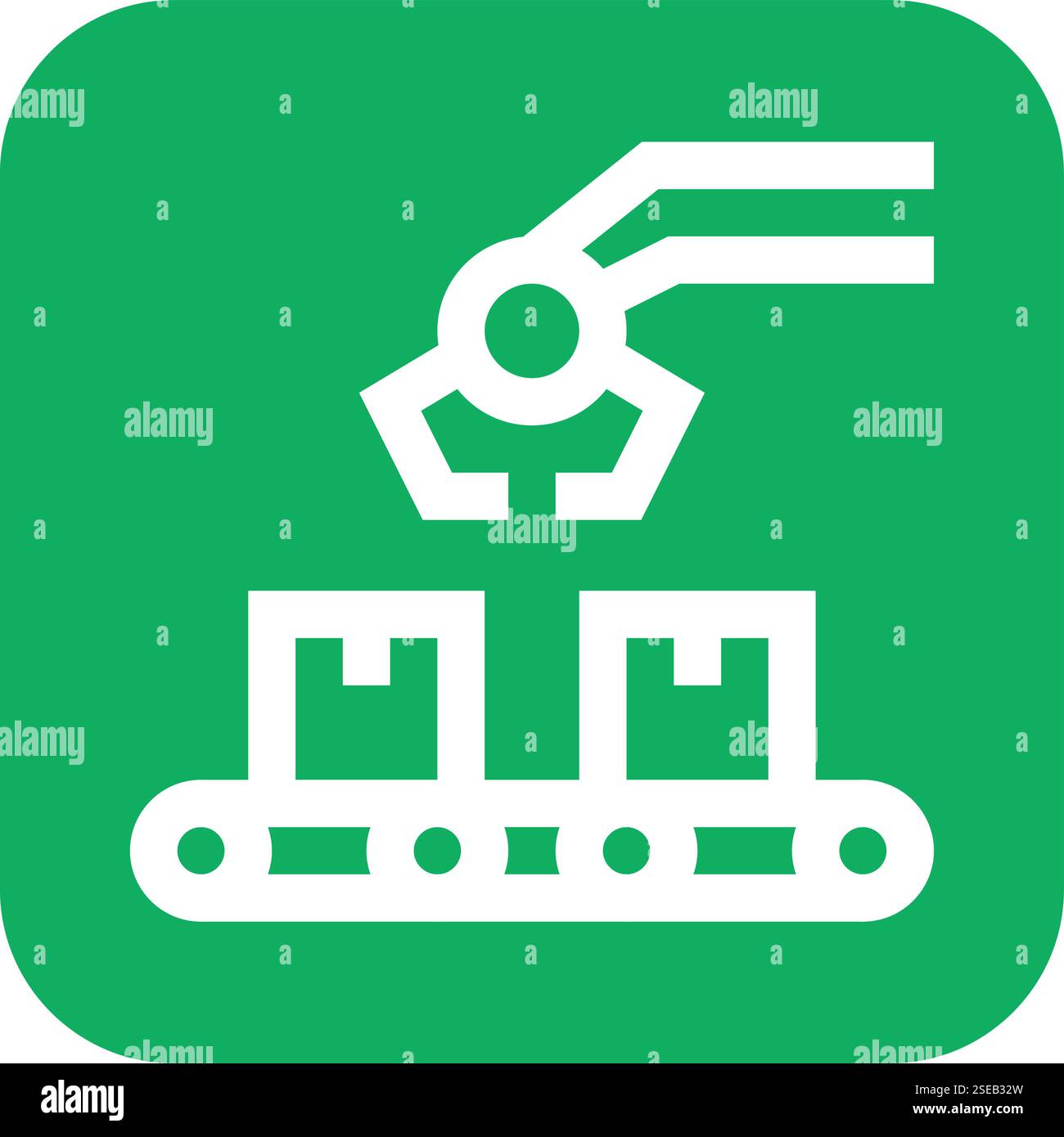 Conveyor Belt Vector Icon Design Illustration Stock Vector Image & Art ...