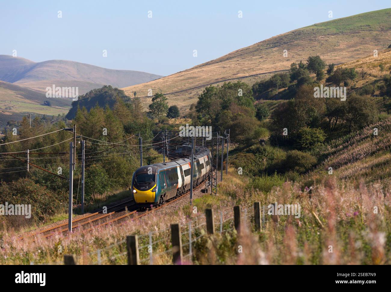 Avanti west coast Alstom pendolino train running through the scenic ...