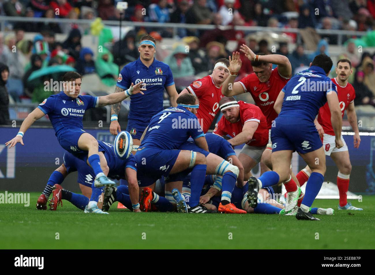 Rome, Italy. 08th Feb, 2025. Rome, Italy 08.02.2025: Ange CAPUOZZO of ...