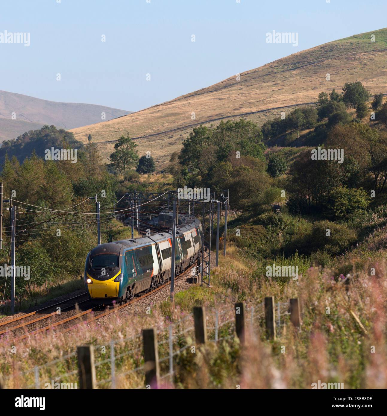 Avanti west coast Alstom pendolino train running through the scenic ...