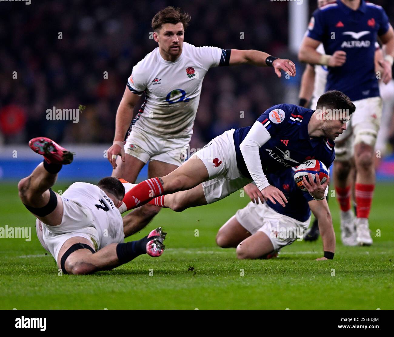Twickenham, United Kingdom. 08th Feb, 2025. Guinness Mens 6 Nations. England V France. Allianz ...