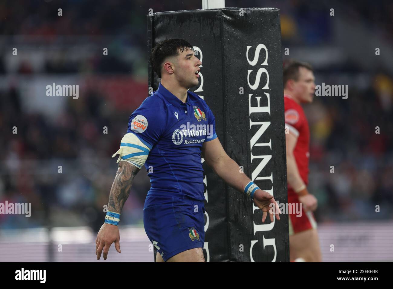 Rome, Italy 08.02.2025: seen in action during the Guinness Six Nations ...