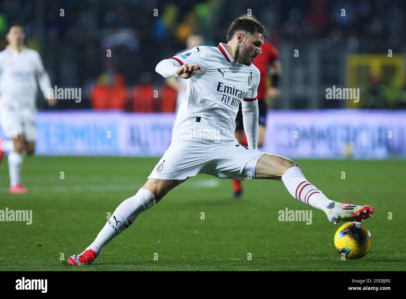 Empoli, Italy. 08th Feb, 2025. Santiago Gimenez of AC Milan in action ...