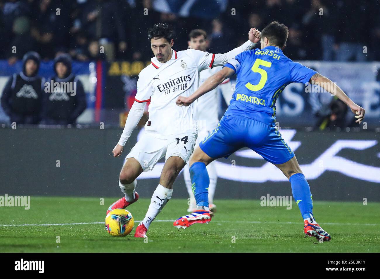 Empoli, Italy. 08th Feb, 2025. Tijjani Reijnders of AC Milan in action ...