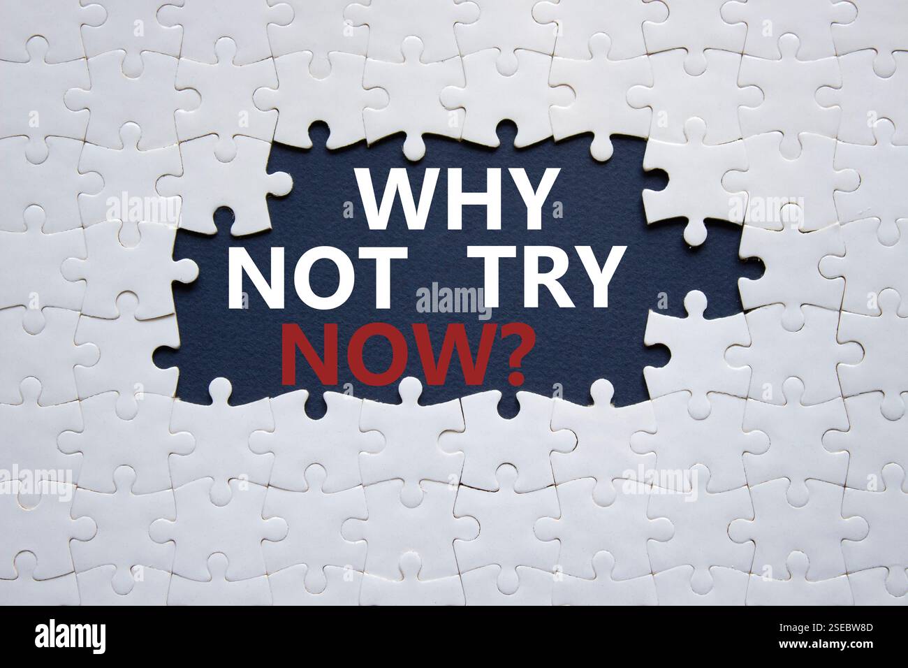 Why not try symbol. Concept words Why not try on white puzzle ...