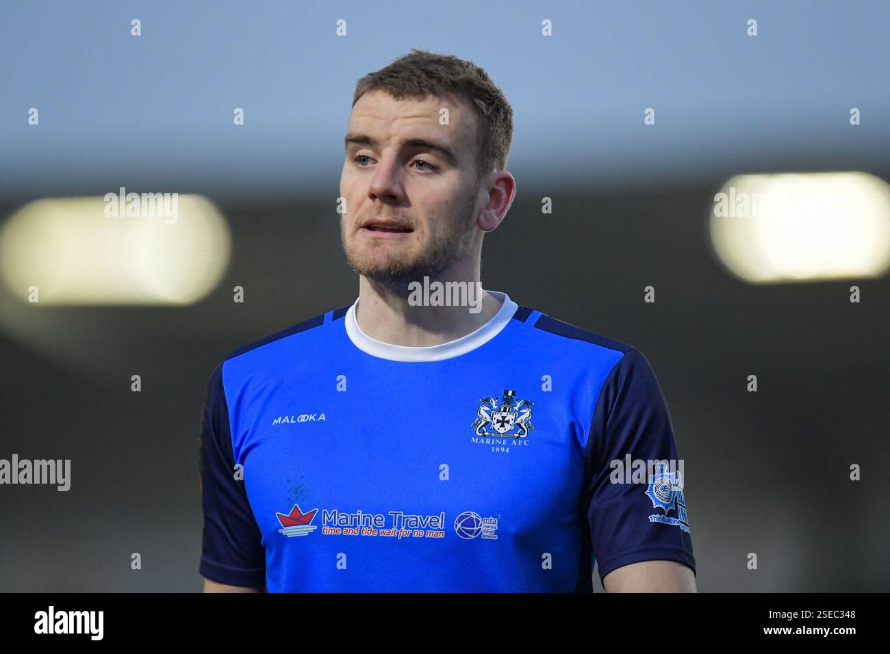 Blackwell Meadows, Darlington on Saturday 8th February 2025. Marine FC ...