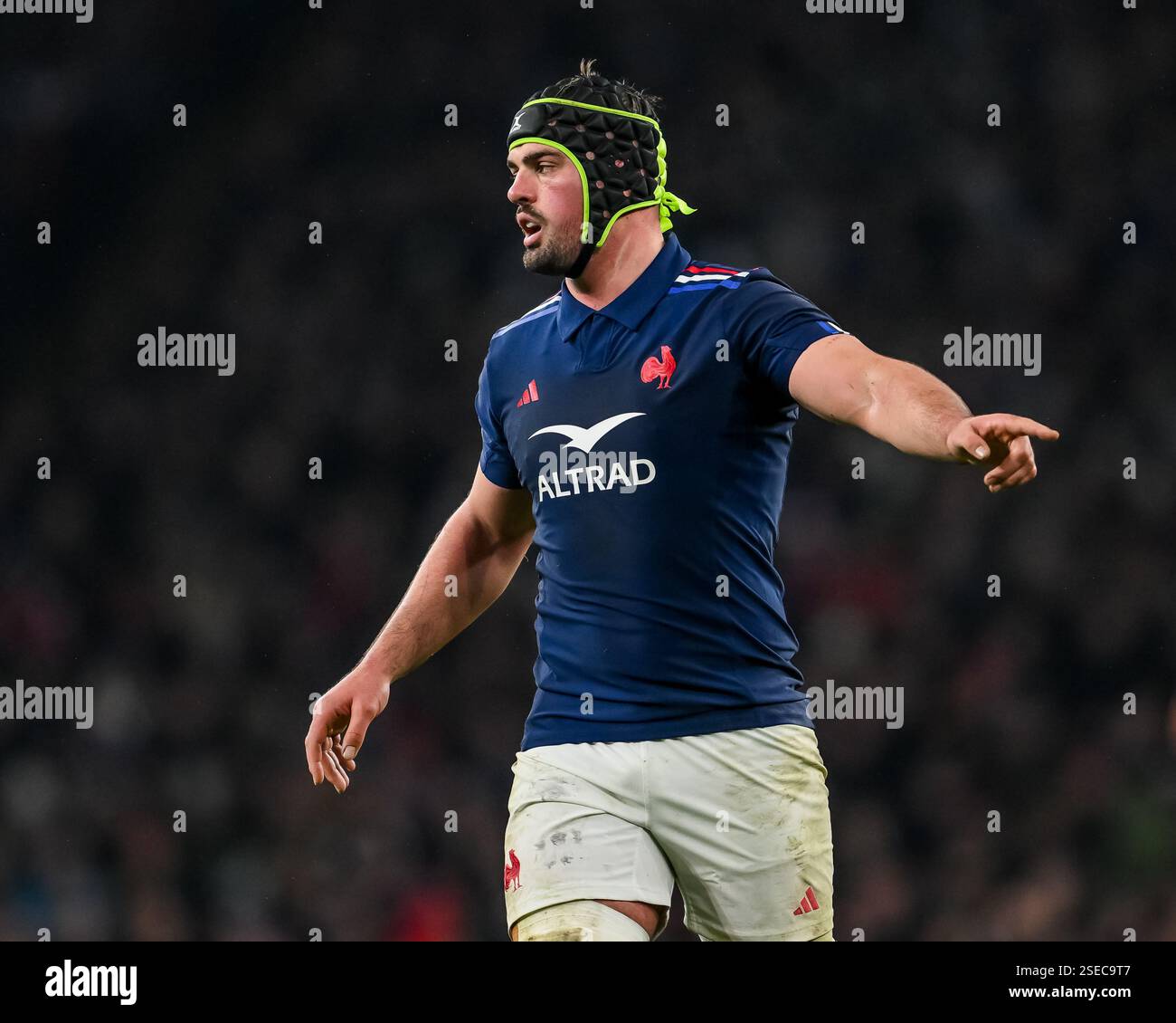Gregory Alldritt of France in action during the 2025 Guinness 6 Nations ...