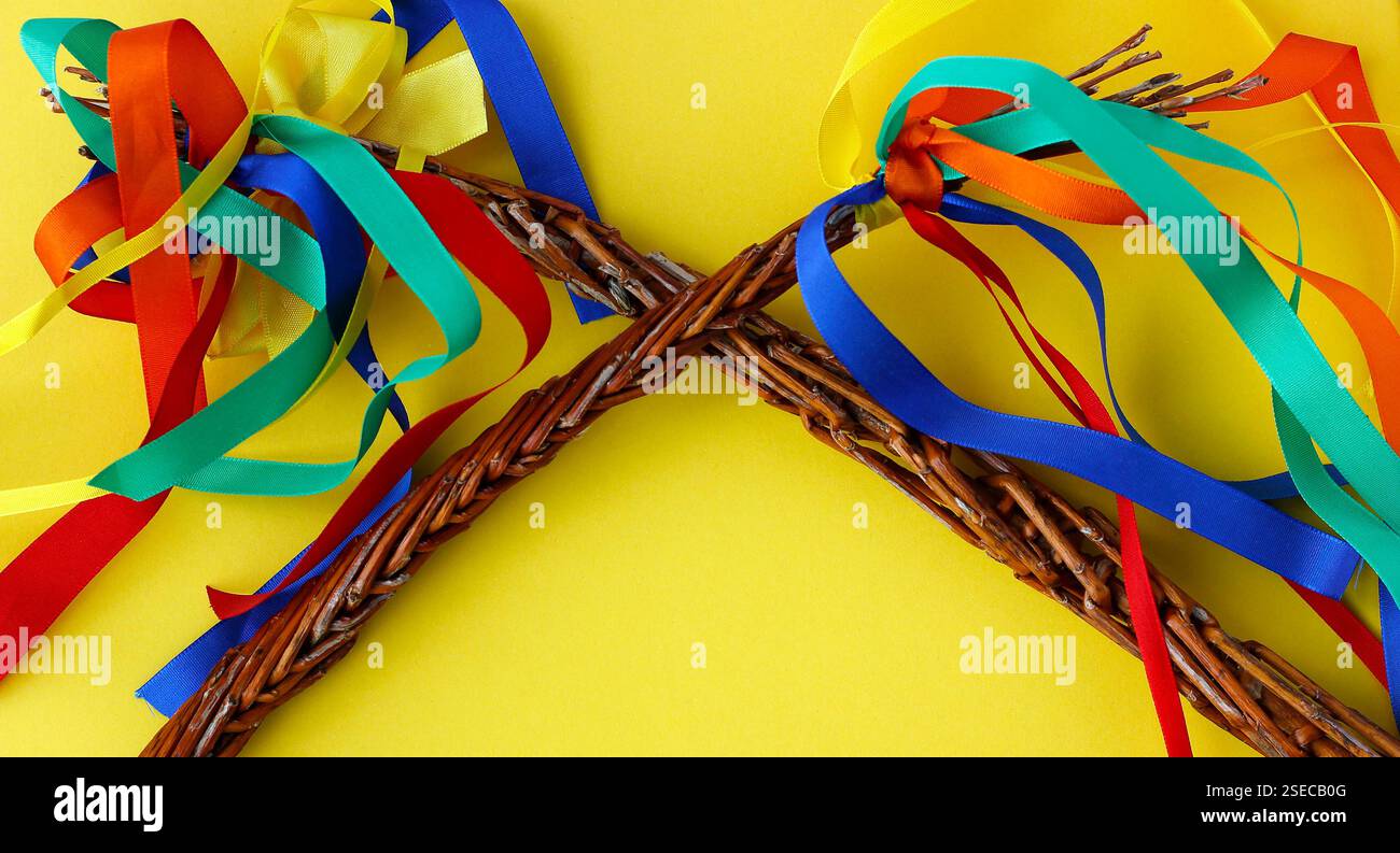 Easter braided whip, traditional symbol of Czech and Slovak Easter ...