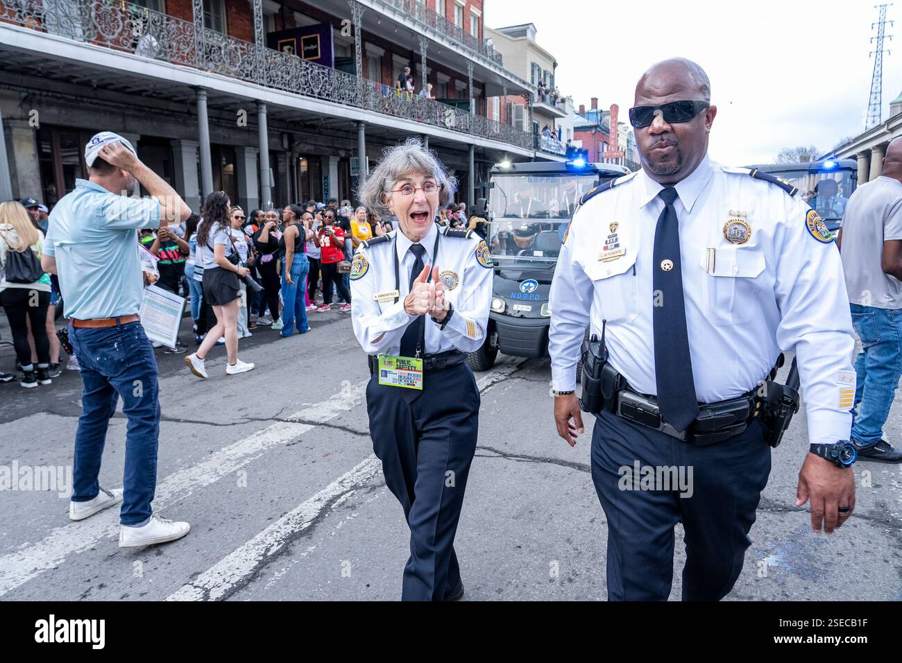 New Orleans Police Department Superintendant Anne Kirkpatrick, left ...