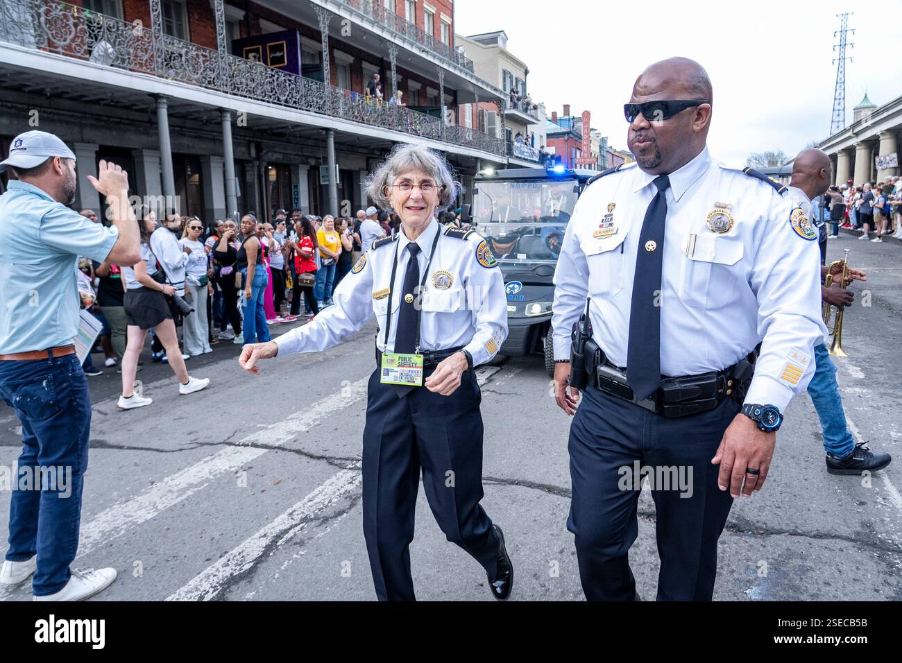 New Orleans Police Department Superintendant Anne Kirkpatrick, left ...