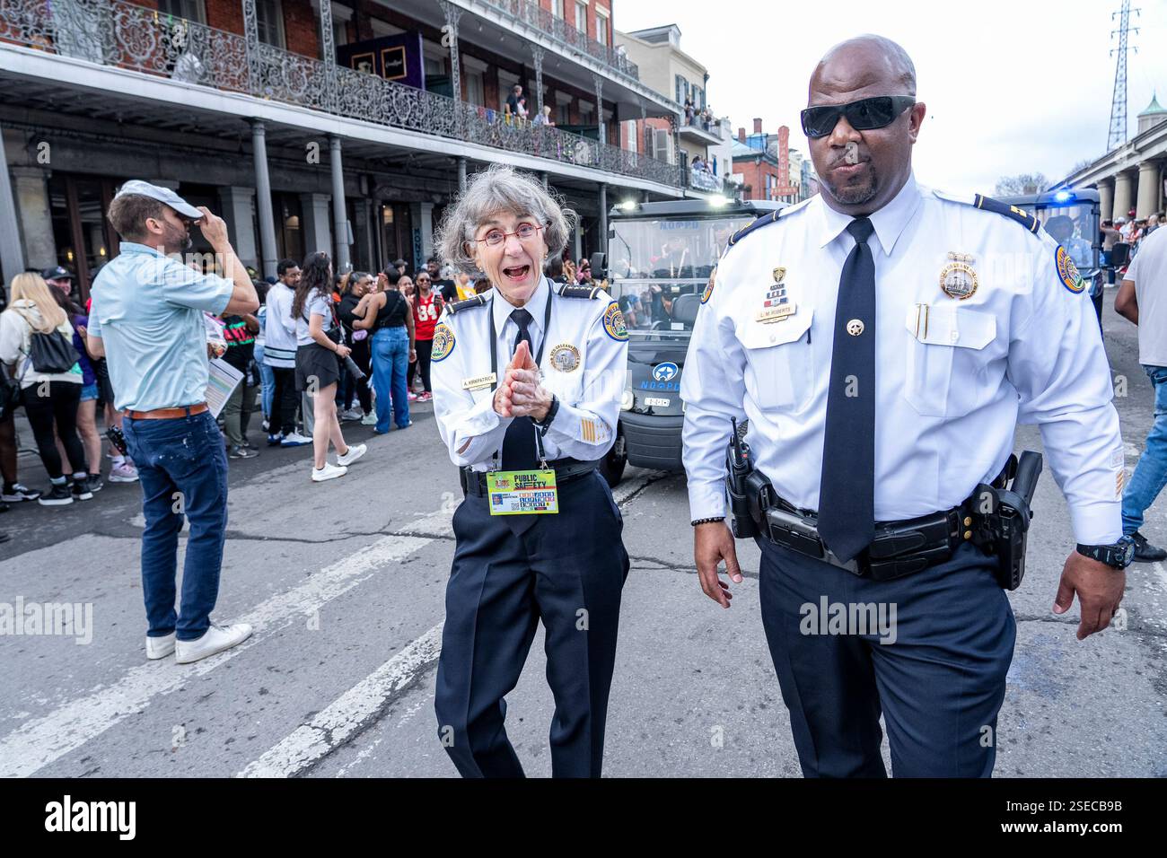 New Orleans Police Department Superintendant Anne Kirkpatrick, left ...
