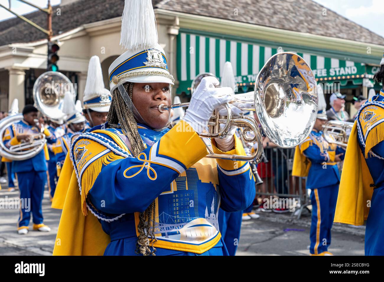 L.B. Landry High School participates in the New Orleans Super Bowl Host ...