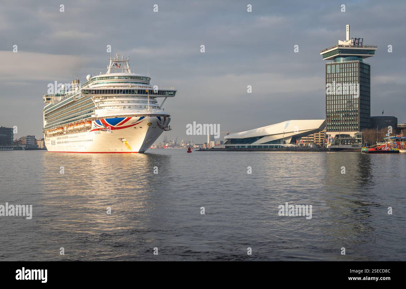 Amsterdam, The Netherlands, 08.02.2025, Grand class Cruise Ship MV ...