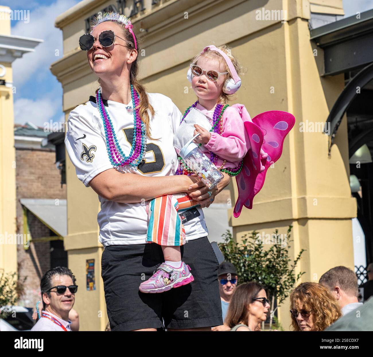 Fans attend the New Orleans Super Bowl Host Committee Parade on ...