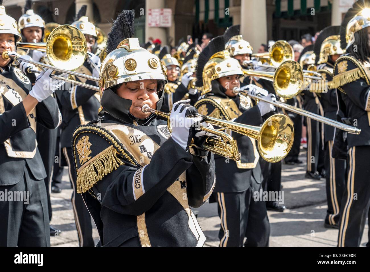 The Roots of Music Marching Crusaders participate in the New Orleans ...