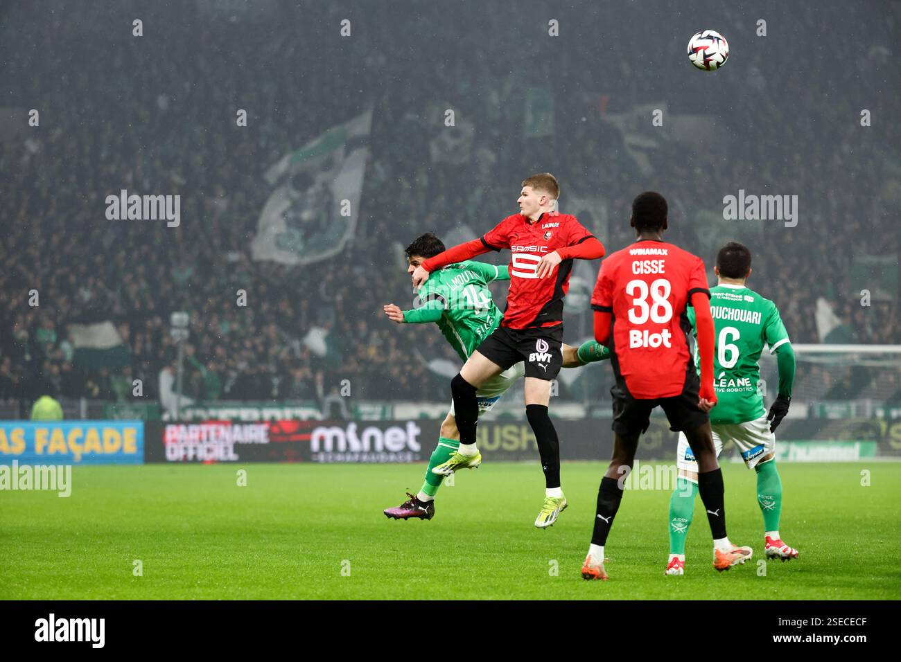 France. 08th Feb, 2025. 17 Jordan JAMES (srfc) during the Ligue 1 ...