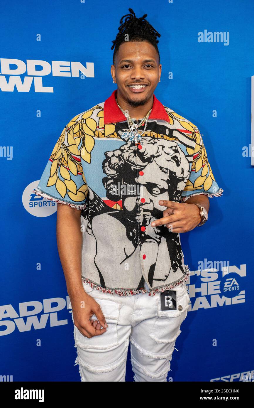 Kevin Howard attends the EA Sports Madden Bowl party on Friday, Feb. 7 ...