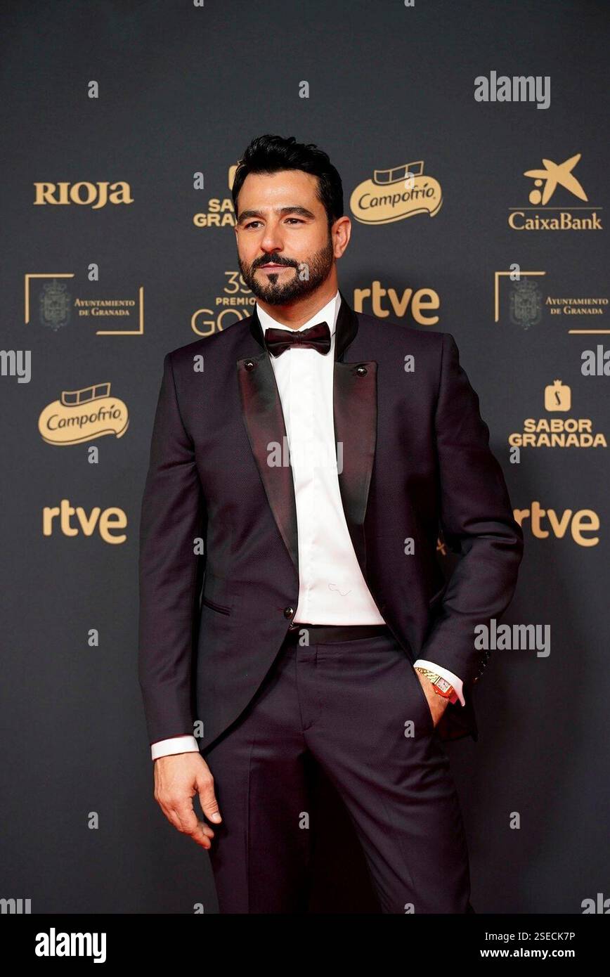 Actor Antonio Velazquez poses on the red carpet at the 39th edition of ...