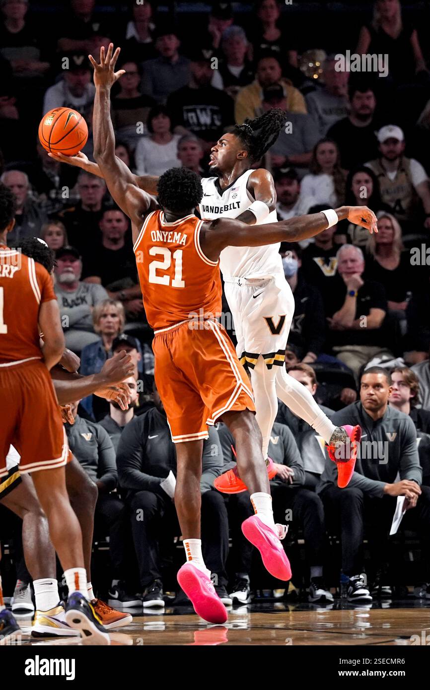 Nashville, Tennessee, USA. 8th Feb, 2025. Vanderbilt Commodores guard ...