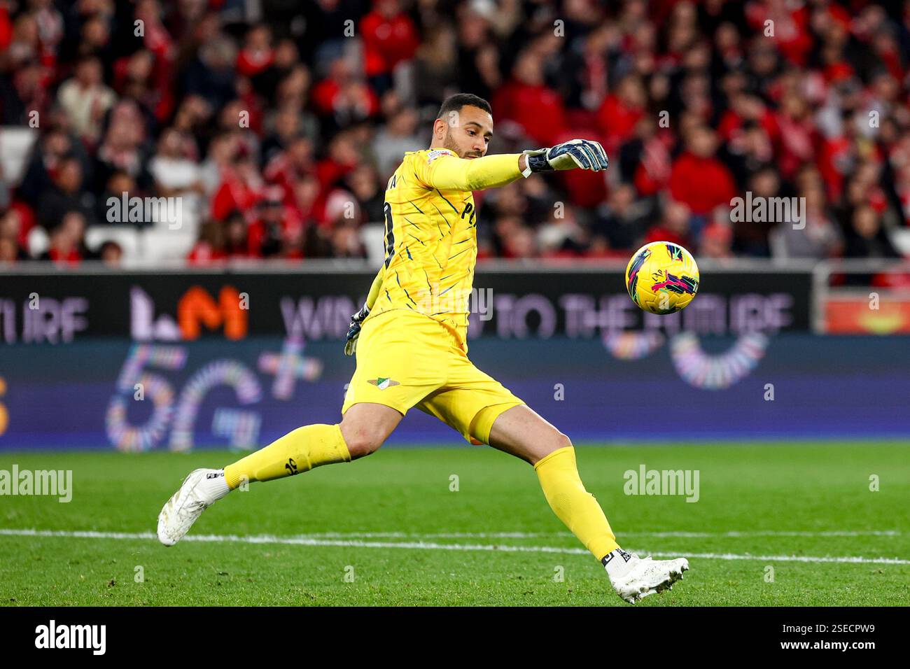 Lisbon, Portugal. 08th Feb, 2025. Kewin Sousa goalkeeper of Moreirense ...