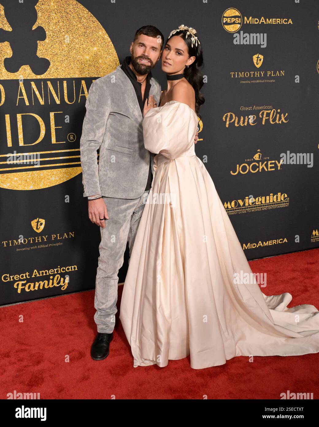 Hollywood, California, USA. 07th Feb, 2025. Joel Smallbone and Moriah ...
