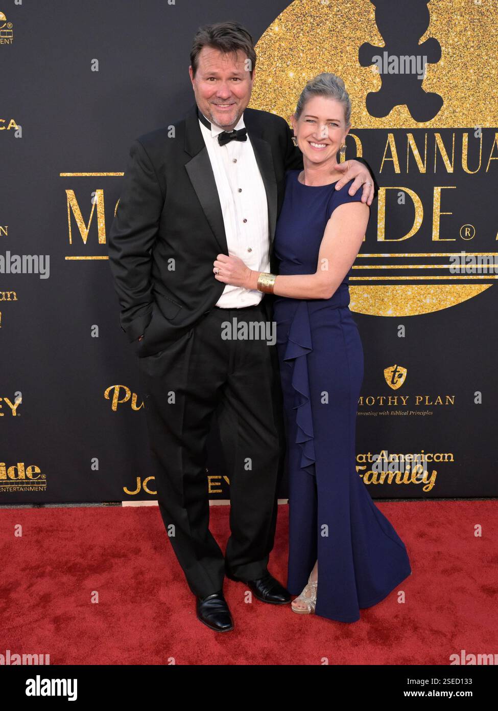 Hollywood, California, USA. 07th Feb, 2025. Ken Daurio and Michelle ...