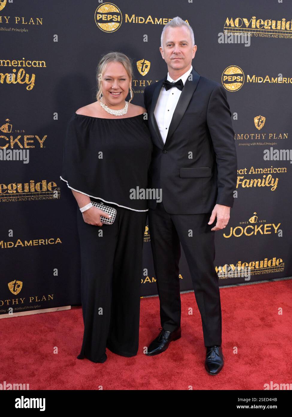 February 7, 2025, Hollywood, California, USA: Rebekah Weigel and Joshua ...