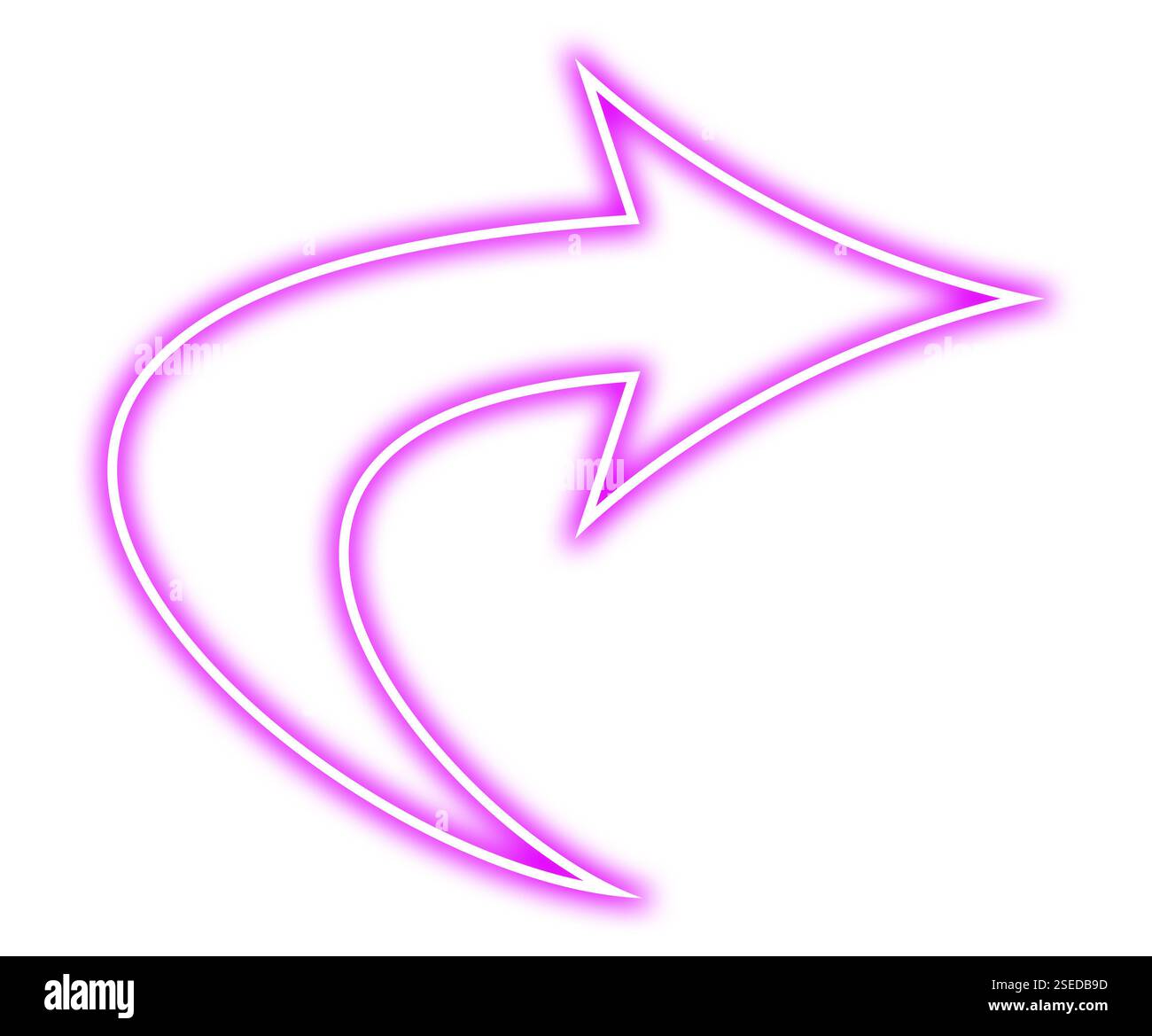 Pink red neon light Cut Out Stock Images & Pictures - Alamy