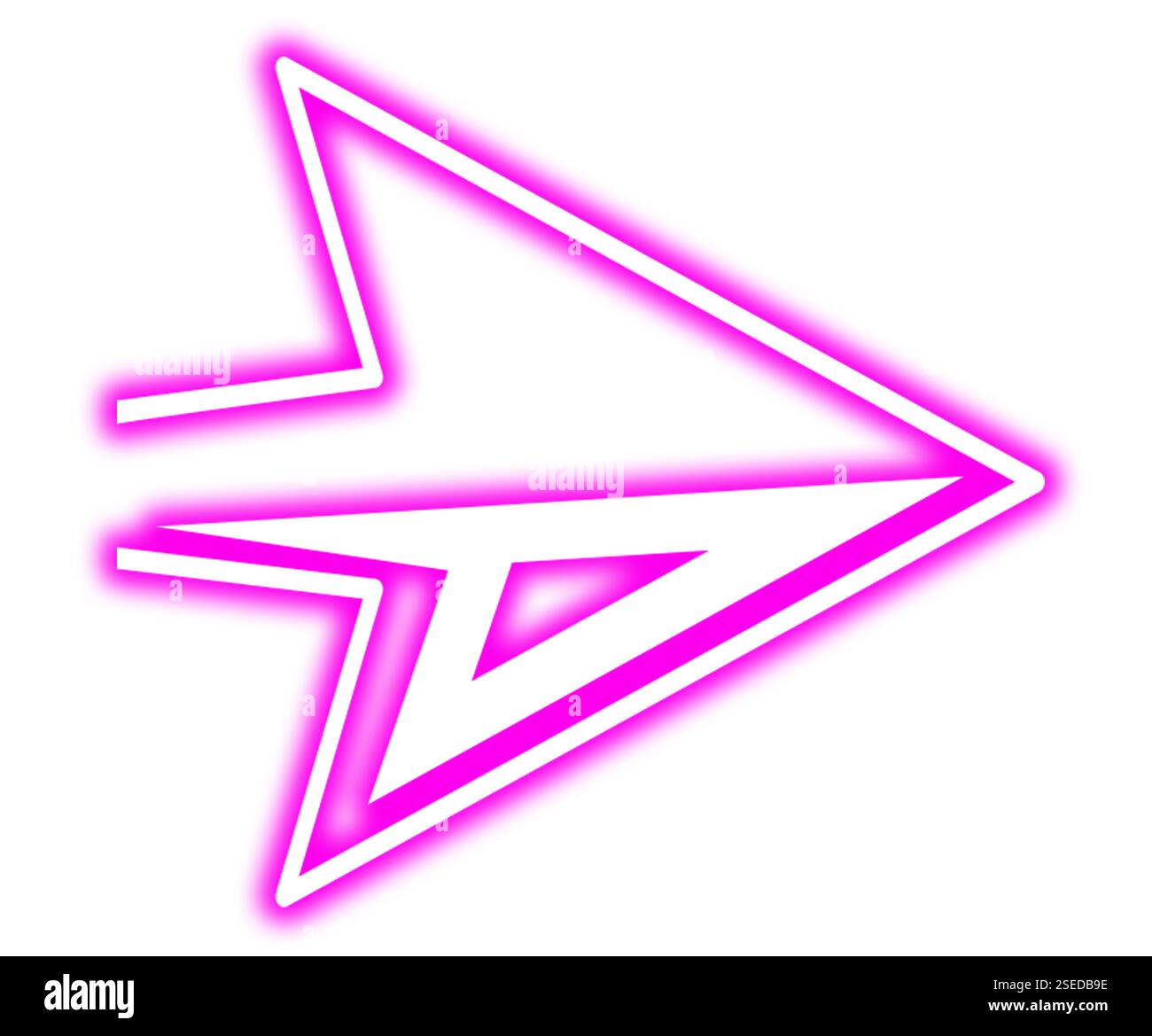 Pink red neon light Cut Out Stock Images & Pictures - Alamy