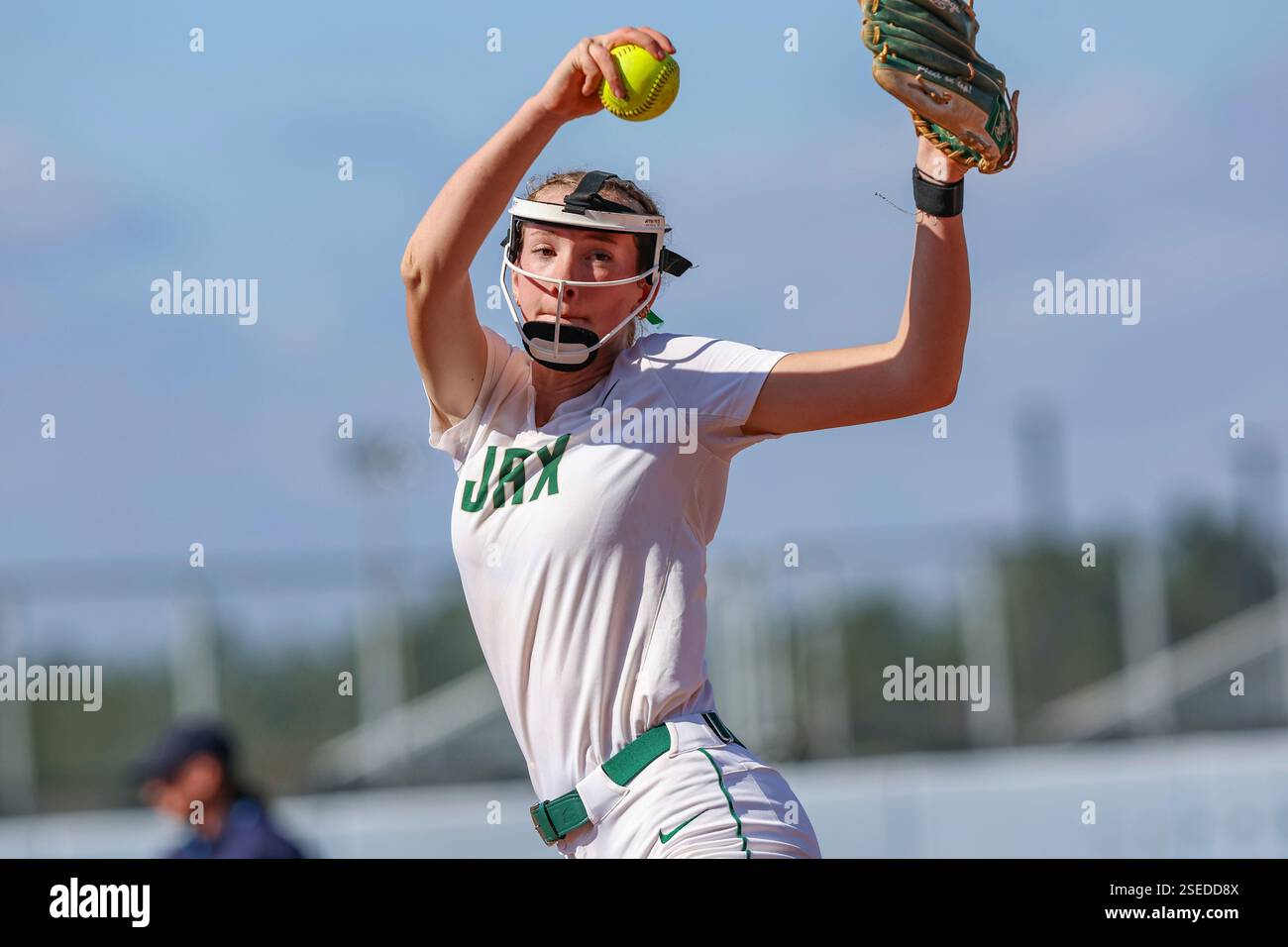 Jacksonville pitcher Jordan White (24) in action against Jacksonville ...