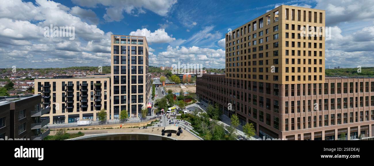 Aerial view of Greenford Quay development, Ealing Stock Photo - Alamy