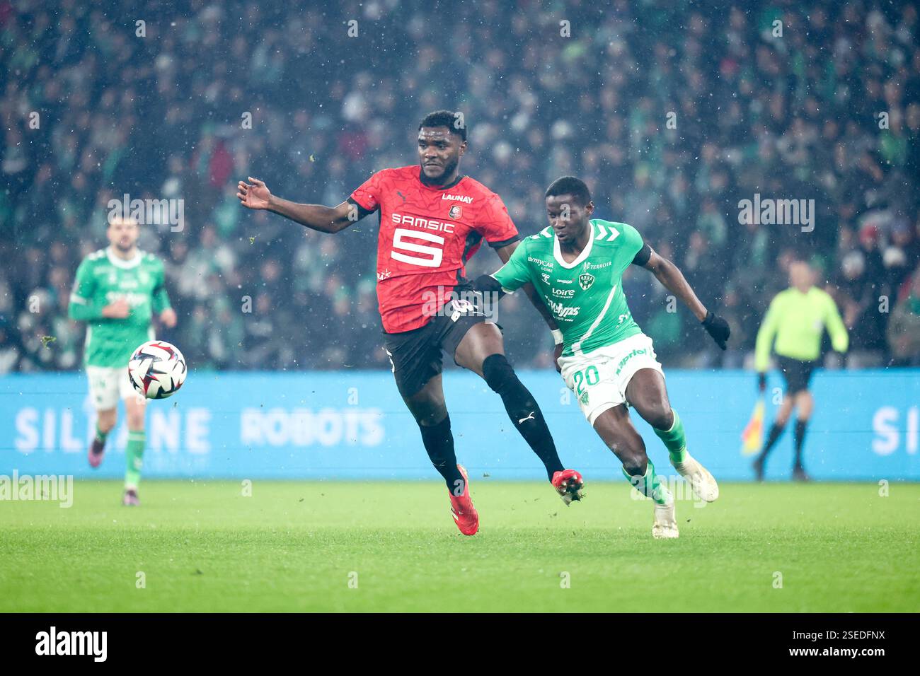 France. 08th Feb, 2025. 05 Lilian BRASSIER (srfc) - 20 Augustine BOAKYE ...