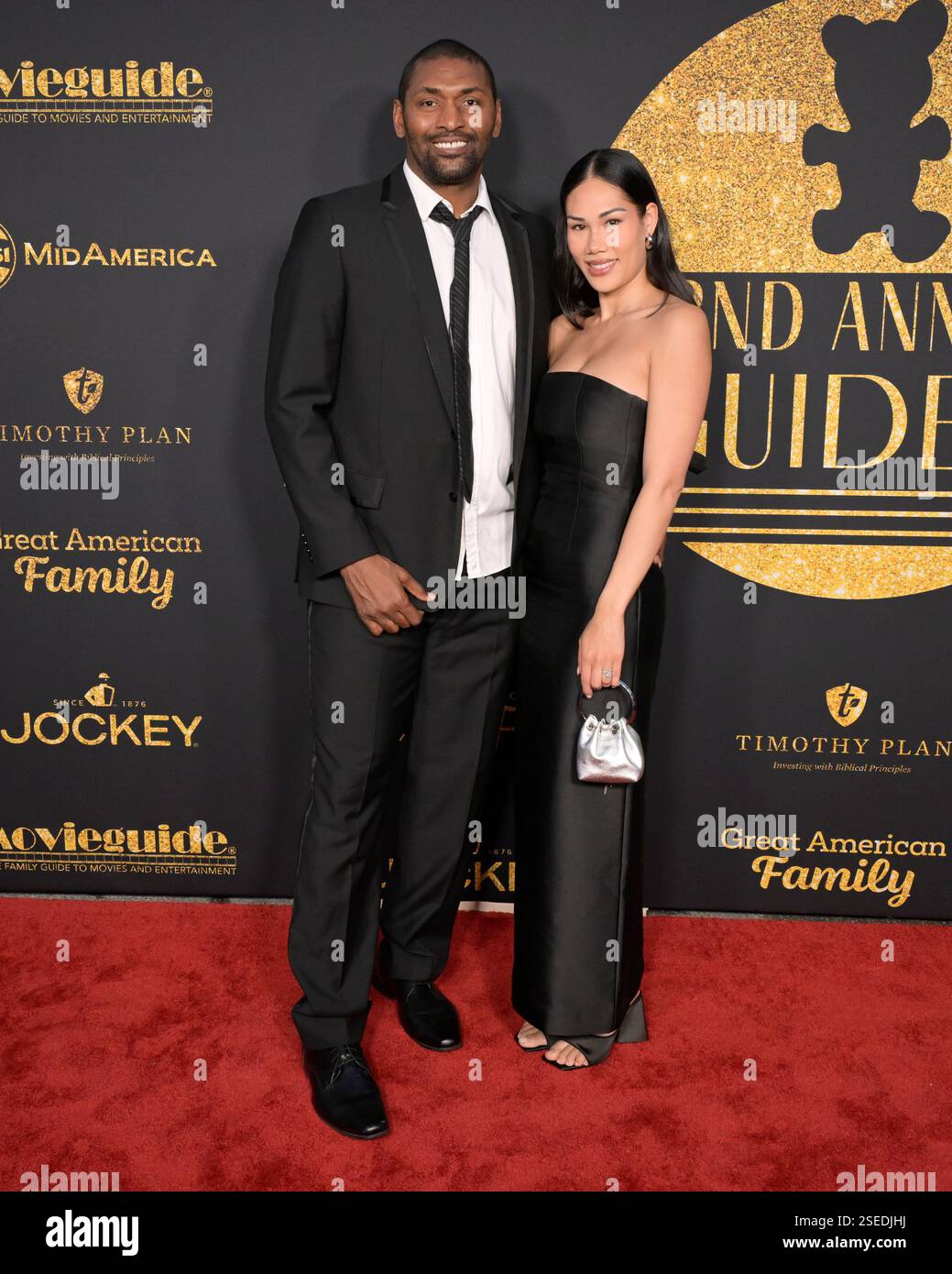 Hollywood, California, USA. 07th Feb, 2025. Metta Sandiford Artest and ...