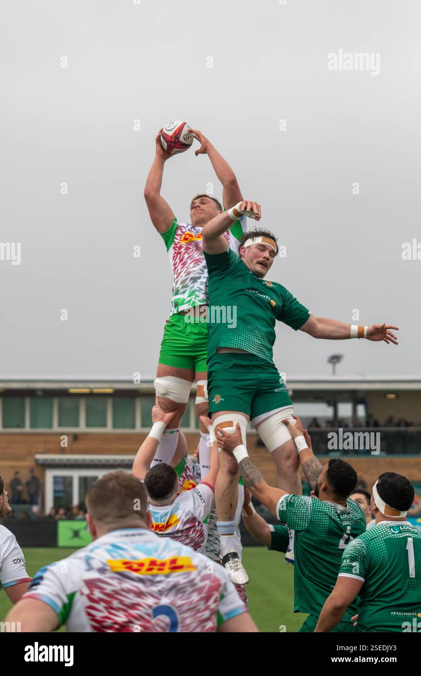 London, UK, 8th February 2025. Ealing Trailfinders number 8 Will ...