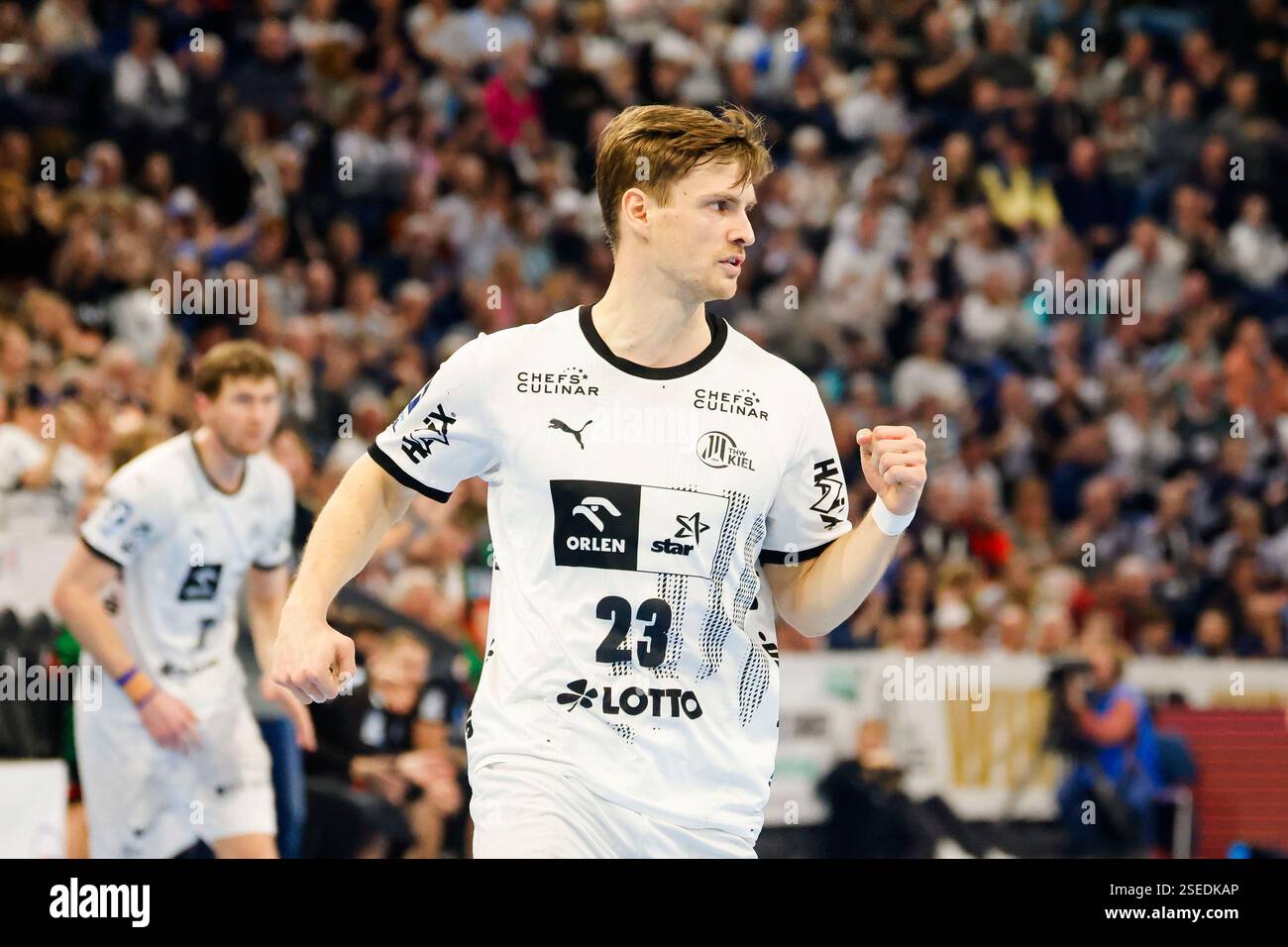 Kiel, Germany. 08th Feb, 2025. Handball: Bundesliga, THW Kiel - SC ...