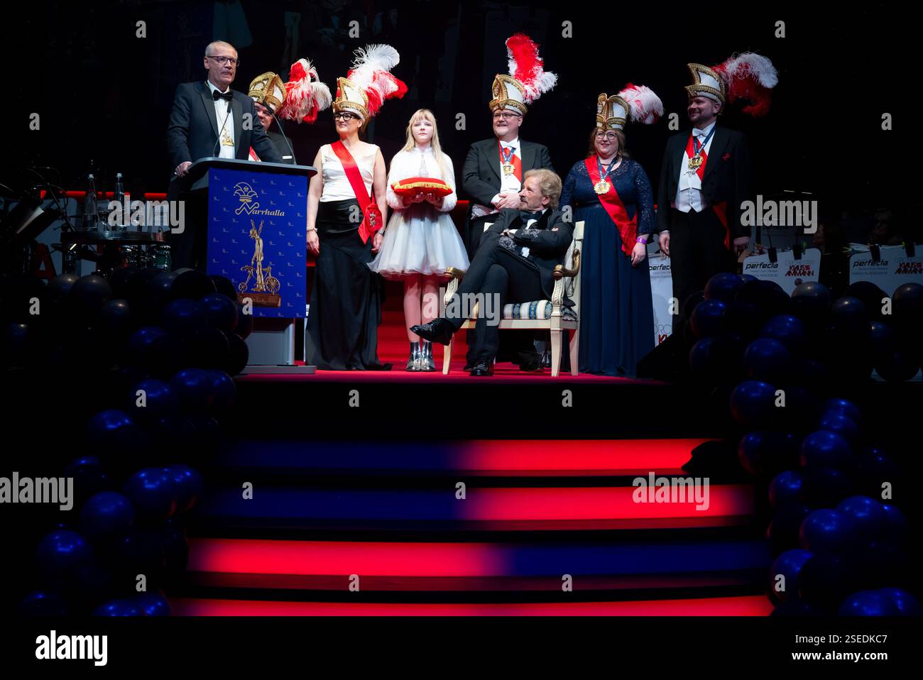 Munich, Germany. 08th Feb, 2025. Günther Jauch speaks at the Deutsches ...