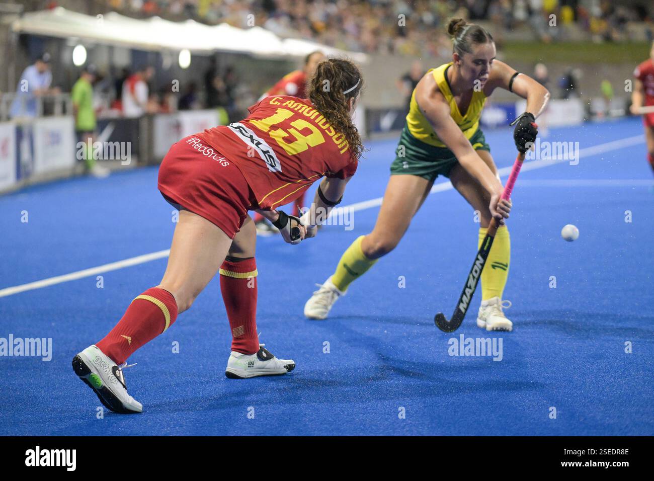 Sydney, Australia. 08th Feb, 2025. Constanza Amundson (L) of Spain ...