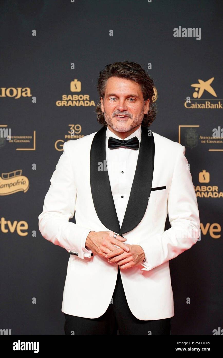 Actor Salva Reina poses on the red carpet at the 39th edition of the ...