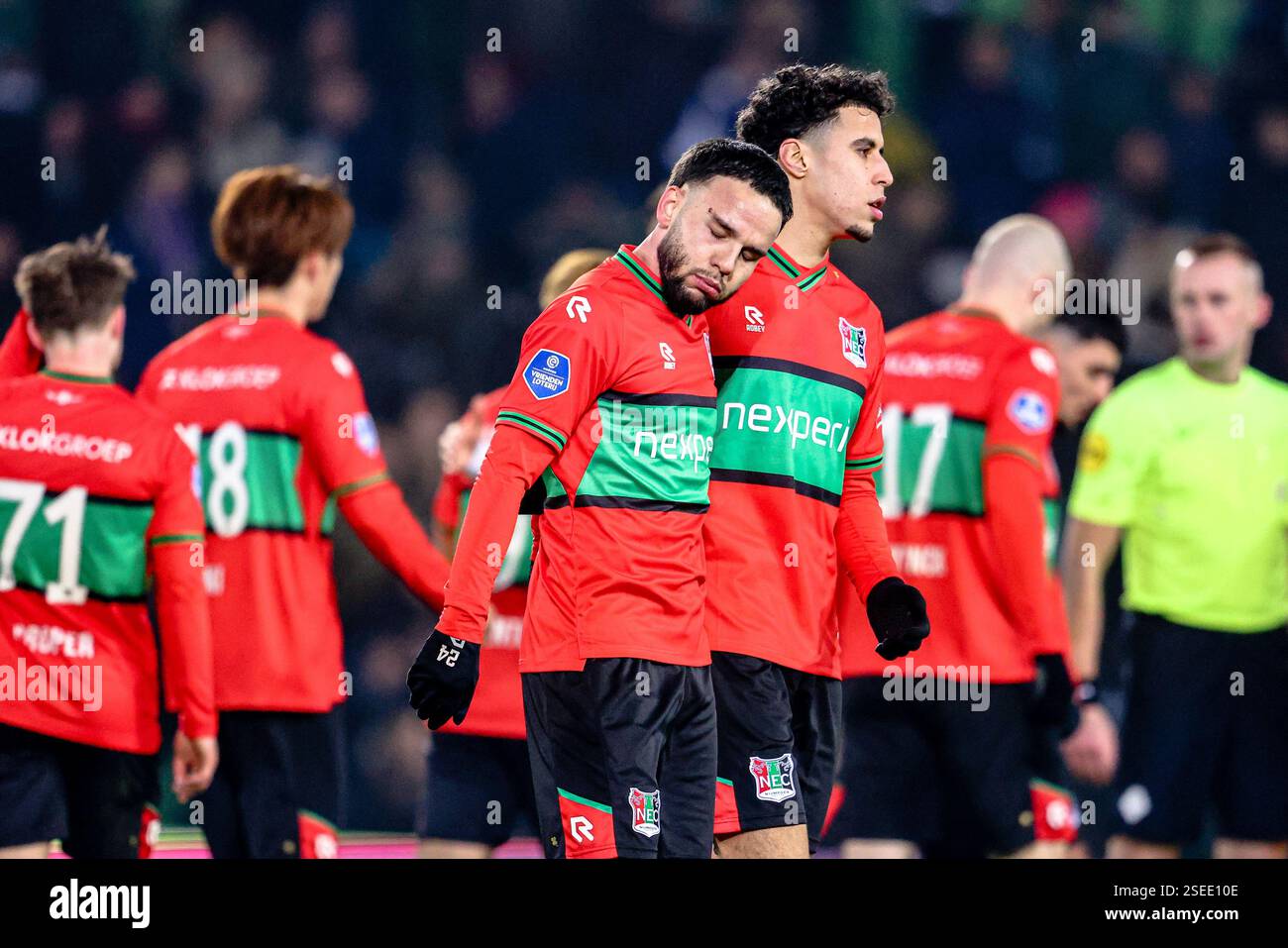 GRONINGEN, 08-02-2025, Stadium Euroborg, season 2024/2025, Dutch Eredivisie Football. during the ...