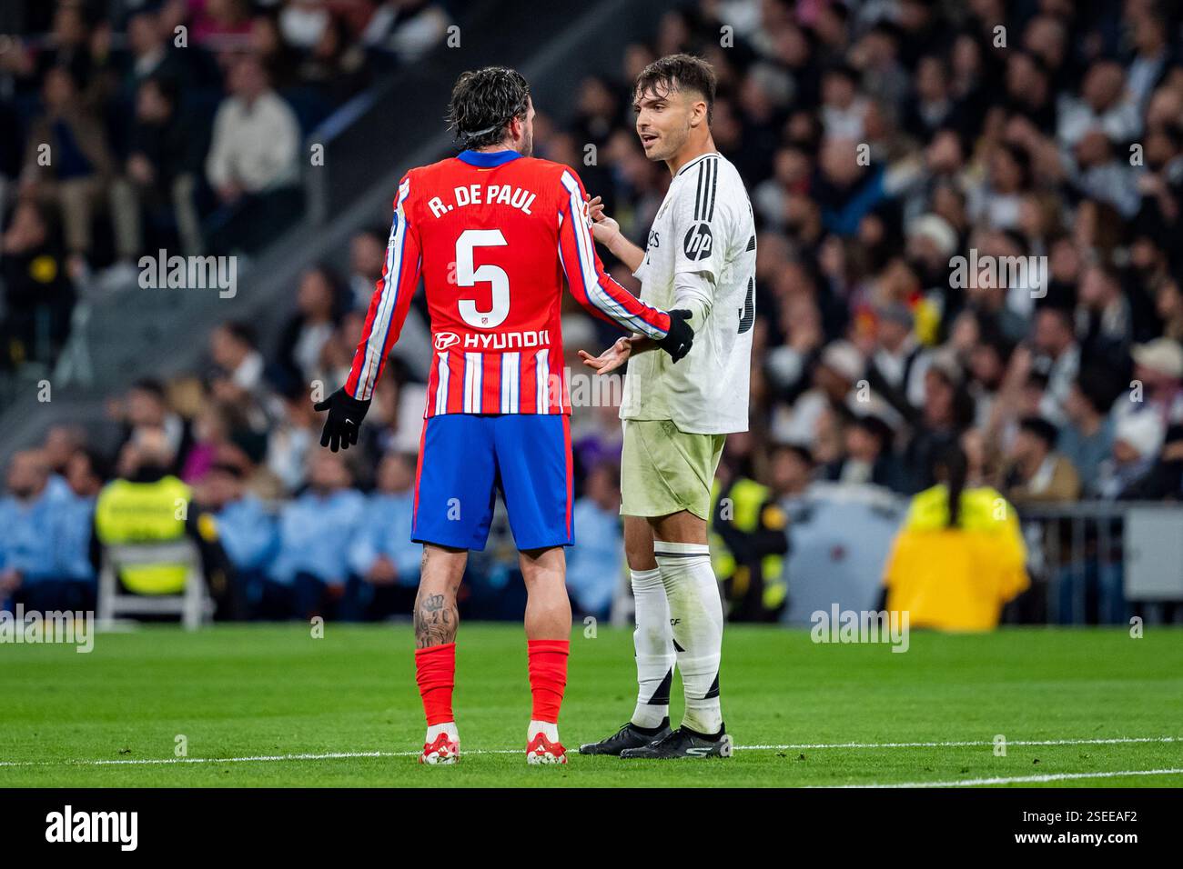 Madrid, Madrid, Spain. 8th Feb, 2025. Rodrigo De Paul of Atletico de ...
