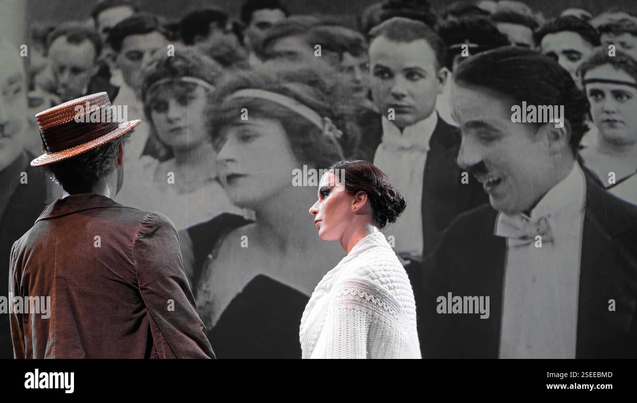 Vevey, Switzerland - January 2, 2025: Scene from sets of legendary ...