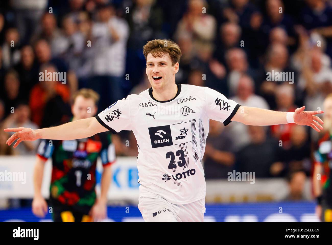 Kiel, Germany. 08th Feb, 2025. Handball: Bundesliga, THW Kiel - SC ...